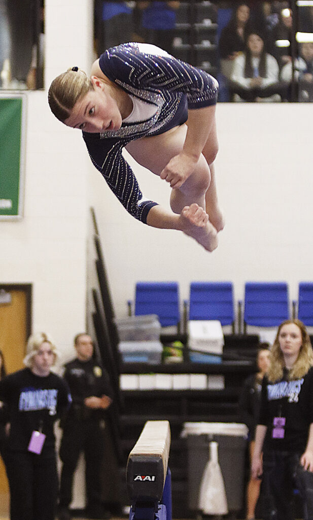 Berlin’s Swain leads area contingent at state gymnastics meet